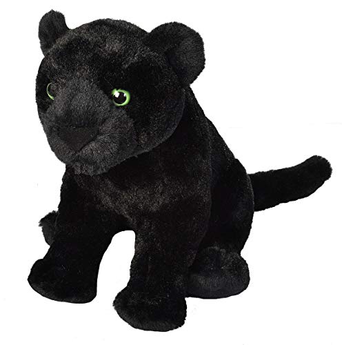 Wild Republic Jaguar Black, Cuddlekins, Stuffed Animal, 12 inches, Gift for Kids, Plush Toy, Fill is Spun Recycled Water Bottles