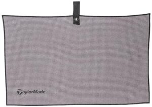 taylormade golf microfiber cart towel (gray), 15" x 24"