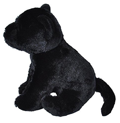 Wild Republic Jaguar Black, Cuddlekins, Stuffed Animal, 12 inches, Gift for Kids, Plush Toy, Fill is Spun Recycled Water Bottles