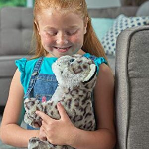 Wild Republic Snow Leopard, Cuddlekins, Stuffed Animal, 12 inches, Gift for Kids, Plush Toy, Fill is Spun Recycled Water Bottles