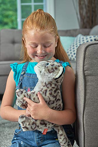 Wild Republic Snow Leopard, Cuddlekins, Stuffed Animal, 12 inches, Gift for Kids, Plush Toy, Fill is Spun Recycled Water Bottles