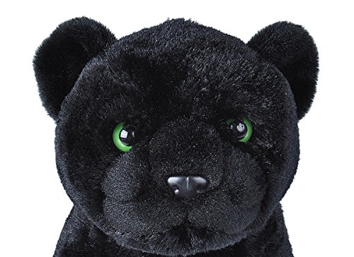 Wild Republic Jaguar Black, Cuddlekins, Stuffed Animal, 12 inches, Gift for Kids, Plush Toy, Fill is Spun Recycled Water Bottles