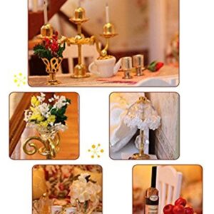 Flever® Dollhouse Miniature DIY House Kit Manual Creative with Furniture for Romantic Artwork Gift-Great Villa (Fairy Homeland)