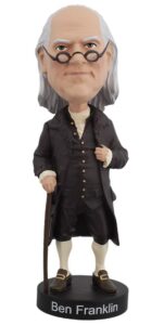 royal bobbles benjamin franklin american founding father collectible bobblehead statue