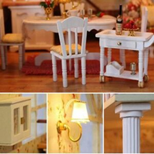 Flever® Dollhouse Miniature DIY House Kit Manual Creative with Furniture for Romantic Artwork Gift-Great Villa (Fairy Homeland)