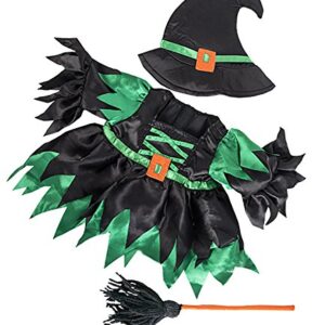 Wicked Witch Costume Teddy Bear Clothes Outfit Fits Most 14" - 18" Build-a-bear and Make Your Own Stuffed Animals