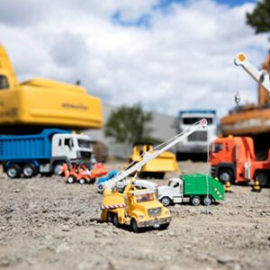 DRIVEN by Battat – Micro Crane Truck – Toy Crane Truck with Lights, Sounds and Movable Parts for Kids Age 3+ , Yellow