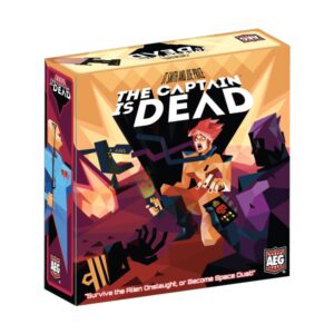 aeg the captain is dead | save your starship, fight the aliens | cooperative science fiction strategy survival board game | 1-7 players | ages 10+