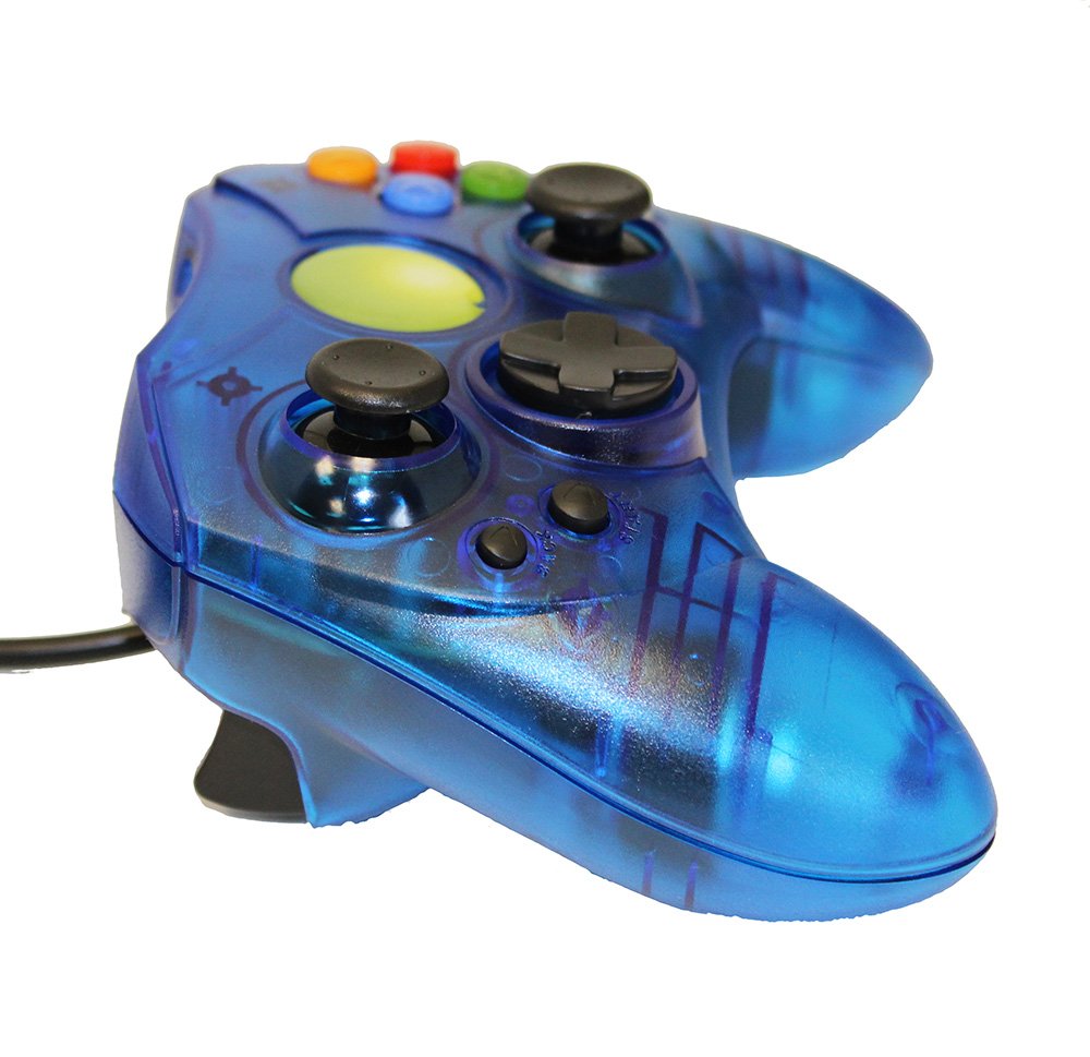 Replacement Controller for XBox Original - Blue Transparent - by Mars Devices