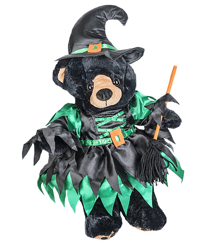 Wicked Witch Costume Teddy Bear Clothes Outfit Fits Most 14" - 18" Build-a-bear and Make Your Own Stuffed Animals