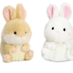 Aurora Bundle 2 5" Beanbag Stuffed Animals: Lively Bunny Bunbun Bunny