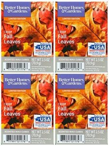 better homes and gardens crisp fall leaves wax cubes - 4-pack