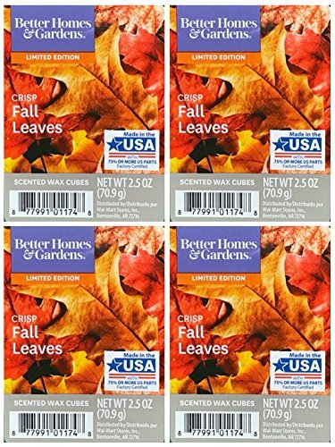 Better Homes and Gardens Crisp Fall Leaves Wax Cubes - 4-Pack