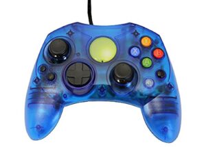 replacement controller for xbox original - blue transparent - by mars devices