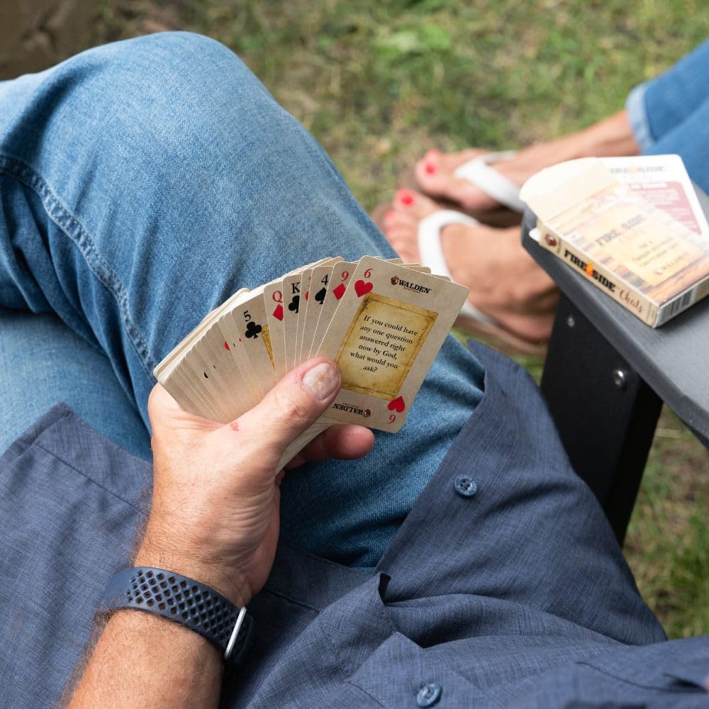 Conversation Starters Fire-Side Chats by Walden Sparking Great Conversation Around The Fire - Standard Playing Cards for All Card Games