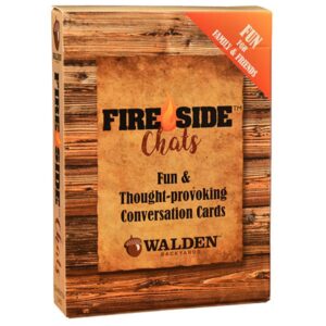 conversation starters fire-side chats by walden sparking great conversation around the fire - standard playing cards for all card games