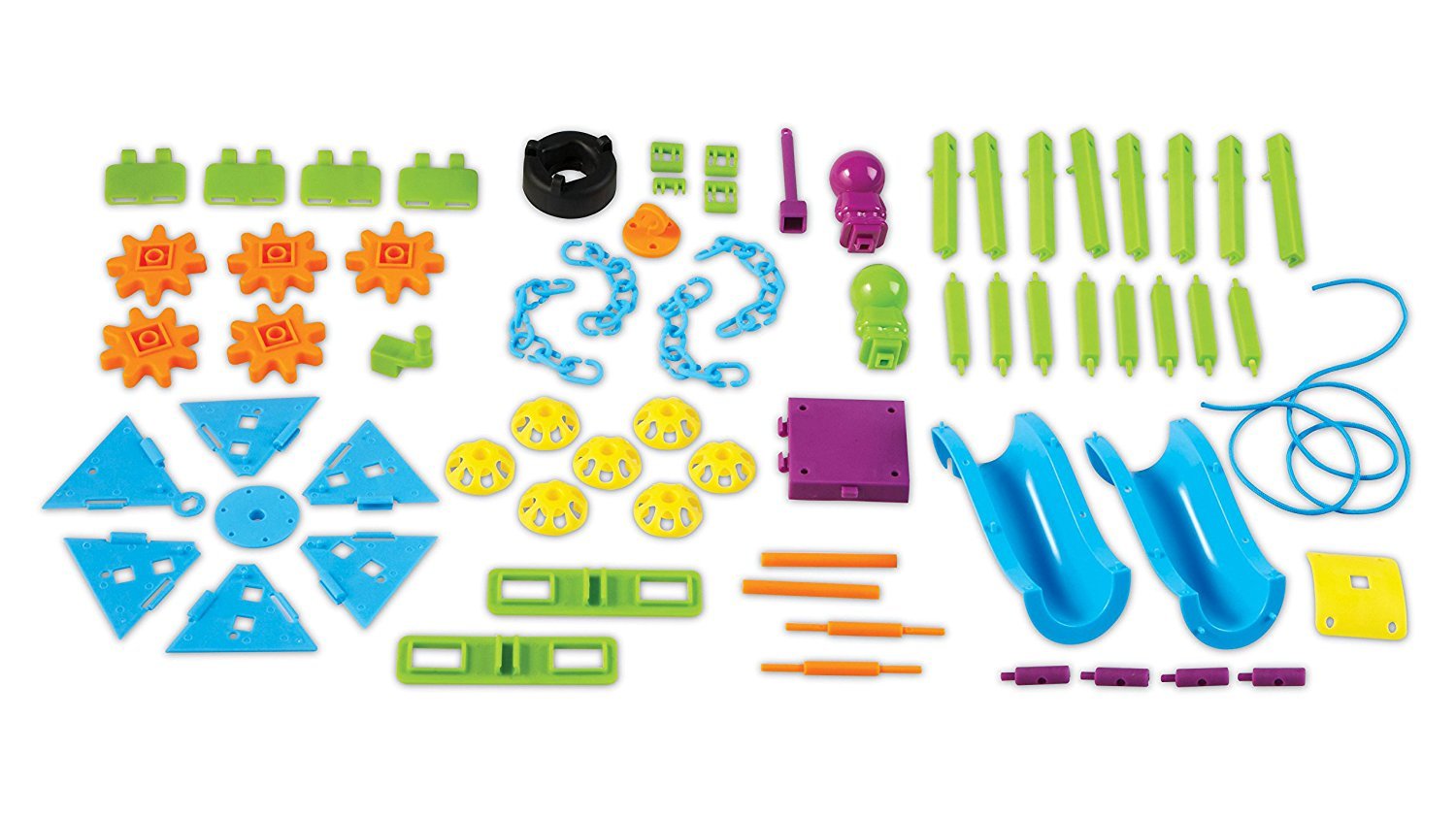 Learning Resources Playground Engineering & Design STEM Set - 104 Pieces, Ages 5+ STEM Toys for Kids, Construction Toys