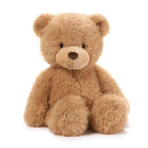 gund ginger bear stuffed teddy plush, 15"