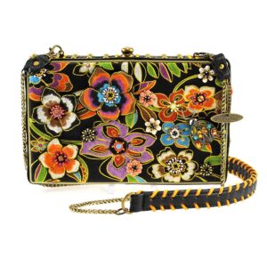 mary frances blossoms black handbag