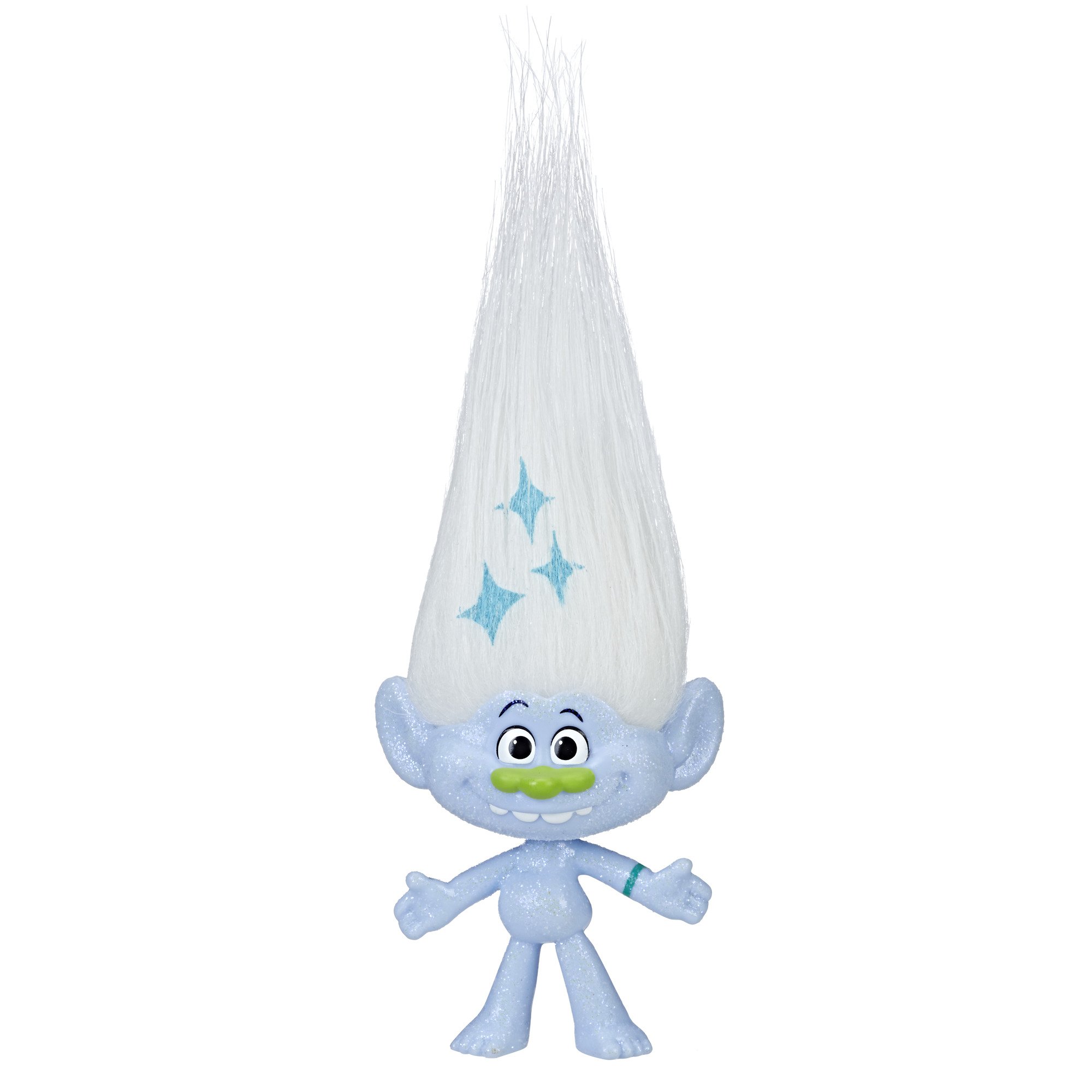 DREAMWORKS TROLLS Guy Diamond Collectible Figure with Printed Hair