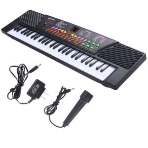 new 54 keys music electronic keyboard kid electric piano organ w/mic & adapter