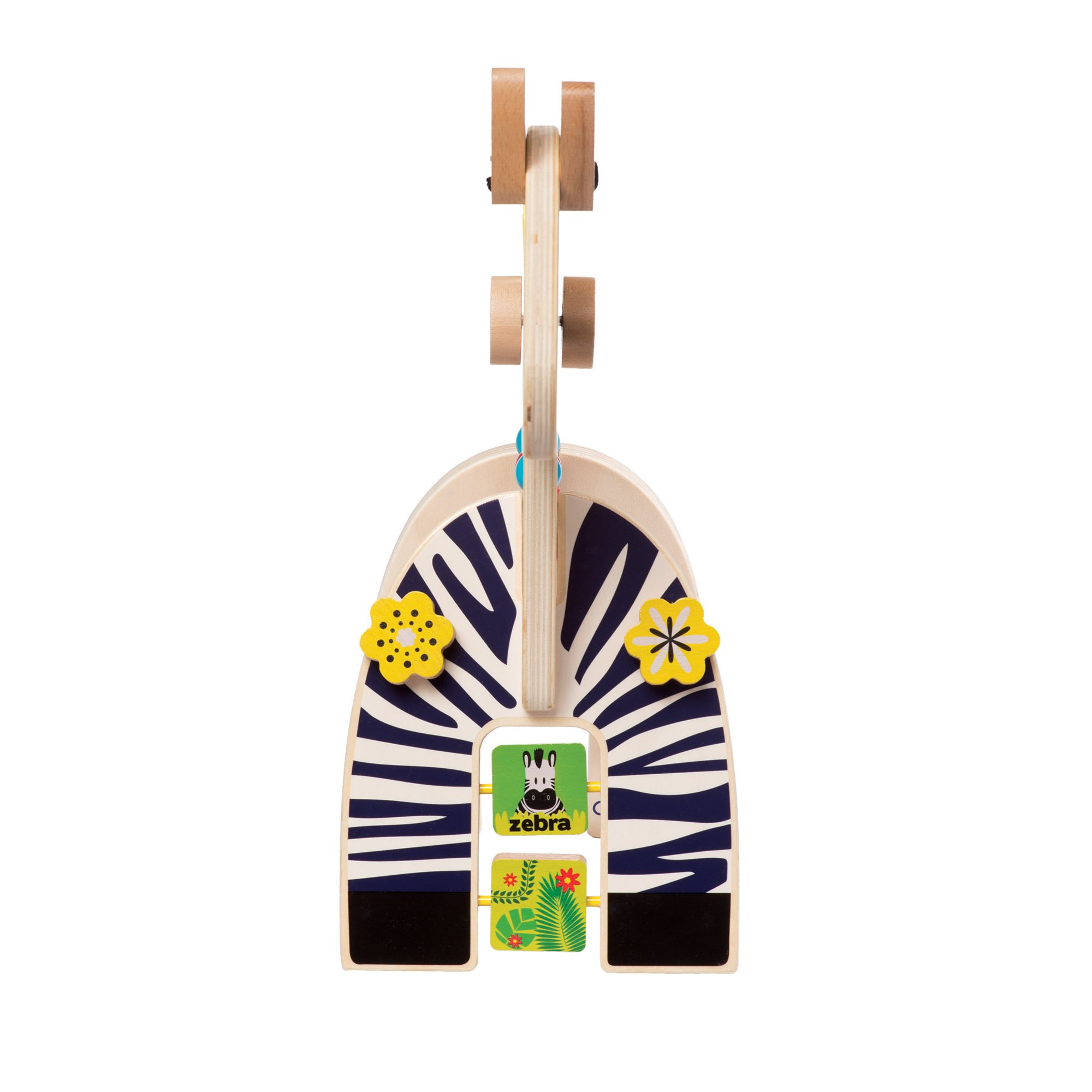 Manhattan Toy Safari Zebra Wooden Toddler Activity Toy