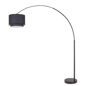 major-q modern 81" arc tall living room-stand up arching drum shade large floor lamp for dinning/bedrooms-corner lamp for office lighting