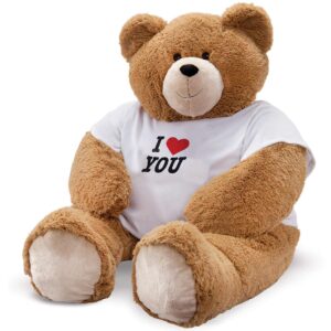 vermont teddy bear - custom valentines day teddy bear, huge teddy bear, 4 feet tall, brown