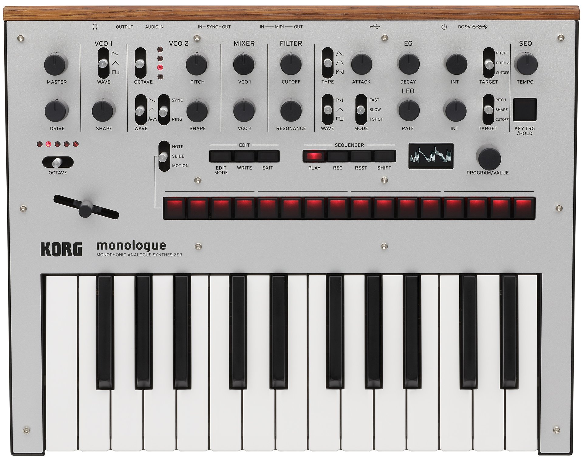 Korg monophonic Analog Synthesizer Monologue-SV Monologue Silver