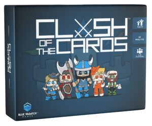 blue wasatch games clash of the cards card game - match, collect, and battle for armies, use action cards to protect and attack. fun for adults, teens, and kids.