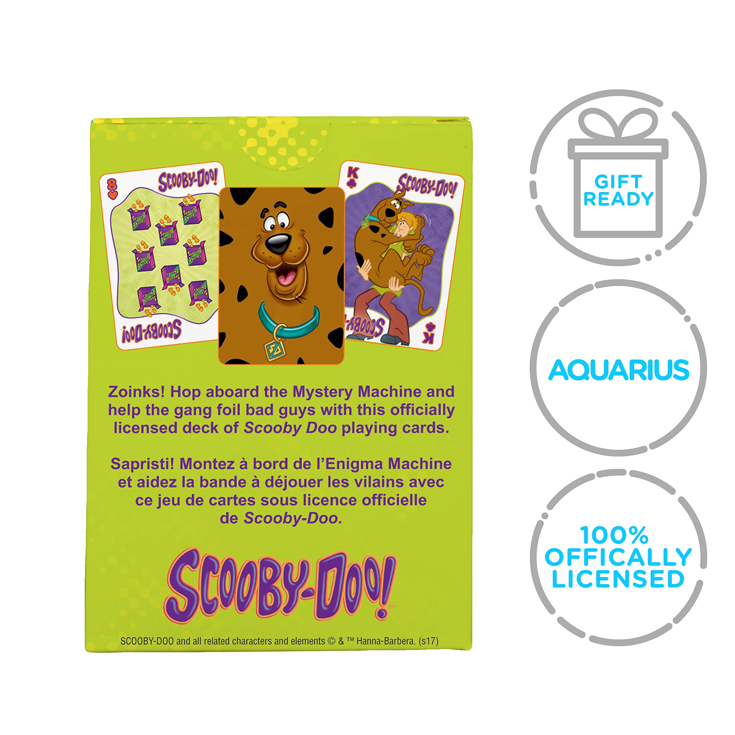 AQUARIUS Scooby Doo Playing Cards - Scooby Doo Themed Deck of Cards for Your Favorite Card Games - Officially Licensed Scooby Doo Merchandise & Collectible Gift