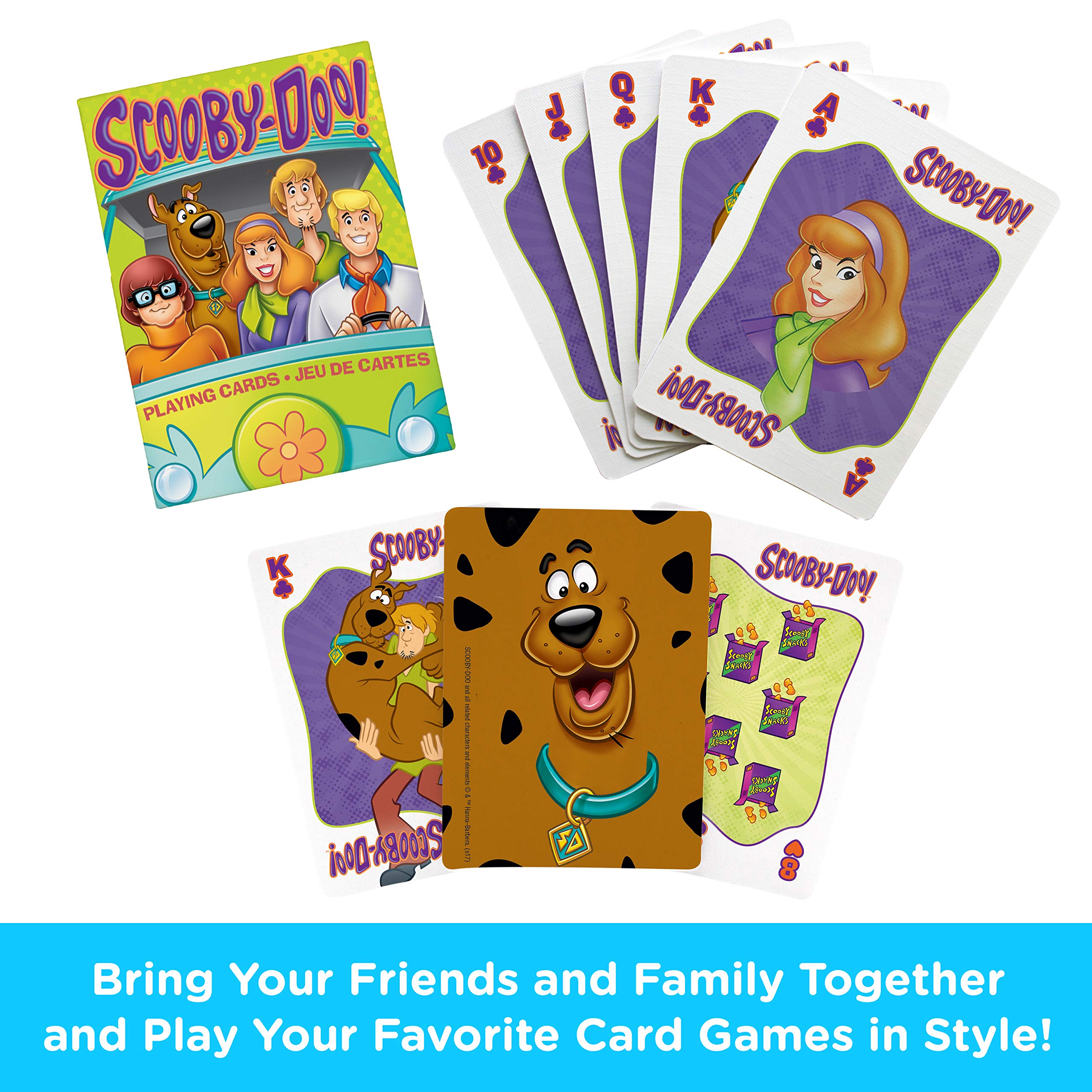 AQUARIUS Scooby Doo Playing Cards - Scooby Doo Themed Deck of Cards for Your Favorite Card Games - Officially Licensed Scooby Doo Merchandise & Collectible Gift