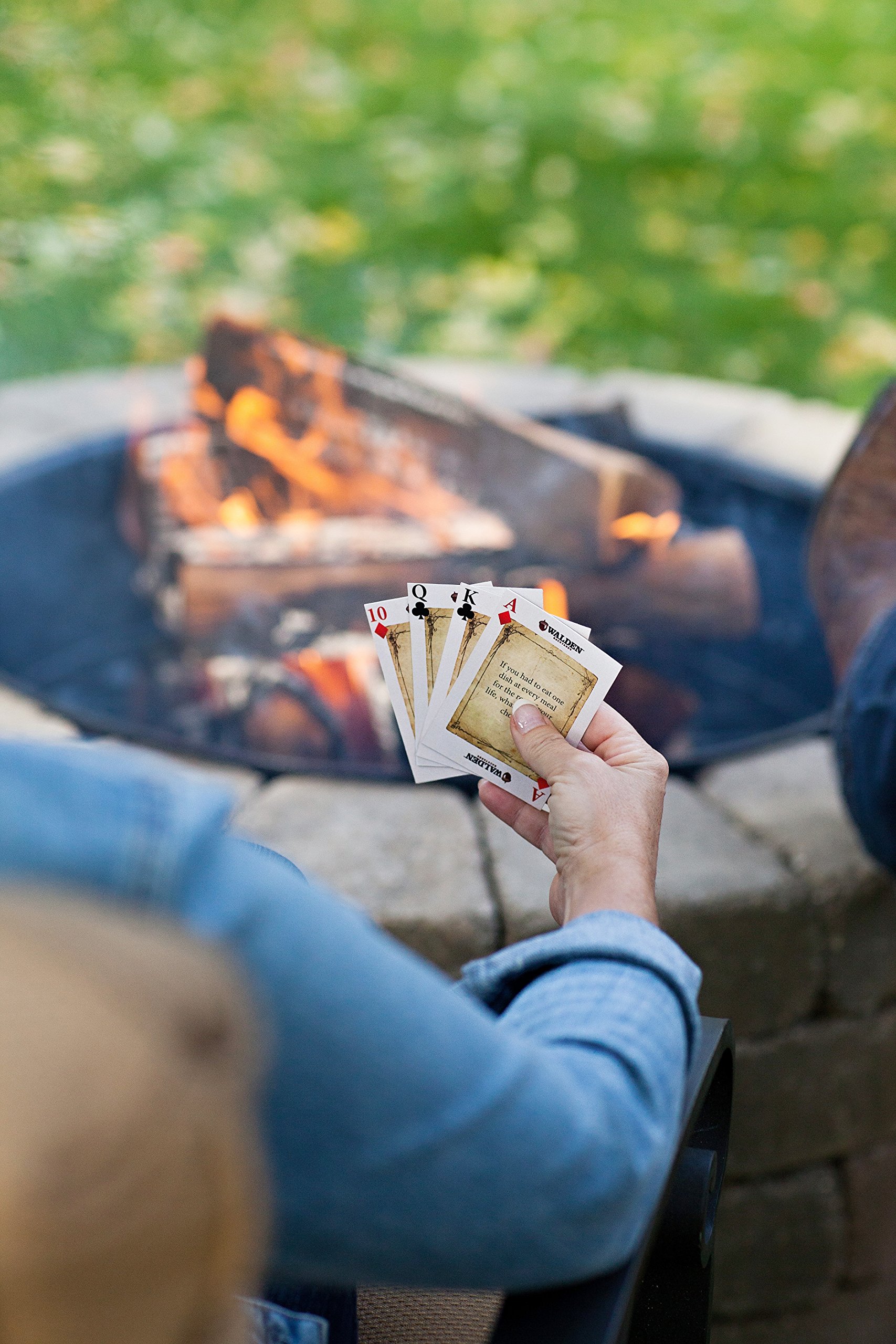 Conversation Starters Fire-Side Chats by Walden Sparking Great Conversation Around The Fire - Standard Playing Cards for All Card Games