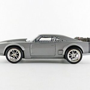 JADA Toys Fast & Furious 1:24 Dom's Ice Charger Die-cast Car, Toys for Kids and Adults, Silver (98291)