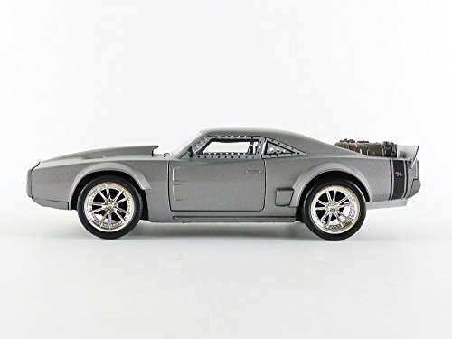 JADA Toys Fast & Furious 1:24 Dom's Ice Charger Die-cast Car, Toys for Kids and Adults, Silver (98291)