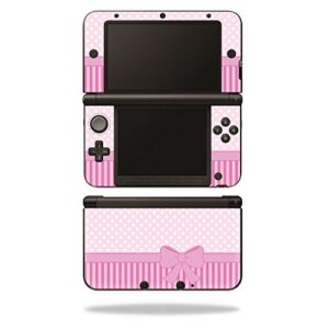 mightyskins skin compatible with nintendo 3ds xl - pink present | protective, durable, and unique vinyl decal wrap cover | easy to apply, remove, and change styles | made in the usa