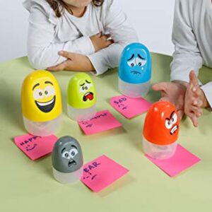 Miniland Emoticapsules. Multicolor and Funny Toy which Represent The Basic Emotions and Invite Children from 2 to 6 Years to Recognize Daily Feelings. SEL Learning