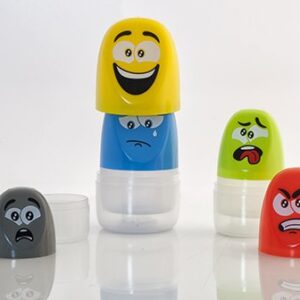 Miniland Emoticapsules. Multicolor and Funny Toy which Represent The Basic Emotions and Invite Children from 2 to 6 Years to Recognize Daily Feelings. SEL Learning