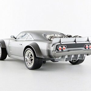 JADA Toys Fast & Furious 1:24 Dom's Ice Charger Die-cast Car, Toys for Kids and Adults, Silver (98291)