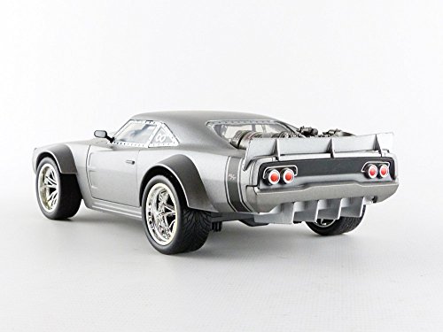 JADA Toys Fast & Furious 1:24 Dom's Ice Charger Die-cast Car, Toys for Kids and Adults, Silver (98291)