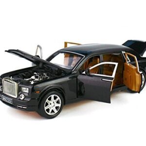 Greshare Model car, 1:24 Rolls-Royce Phantom Diecast Sound & Light & Pull Back Model Toy Car Black New in Box