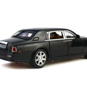 Greshare Model car, 1:24 Rolls-Royce Phantom Diecast Sound & Light & Pull Back Model Toy Car Black New in Box