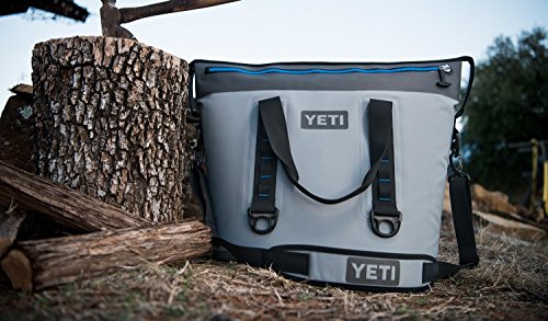 YETI Hopper Two 40 Portable Cooler, Fog Gray/Tahoe Blue