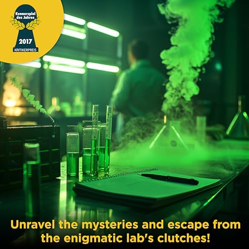 Exit: The Secret Lab | Exit: The Game - A Kosmos Game | Kennerspiel Des Jahres Winner | Family-Friendly, Card-Based at-Home Escape Room Experience for 1 to 4 Players, Ages 12+