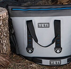 YETI Hopper Two 40 Portable Cooler, Fog Gray/Tahoe Blue