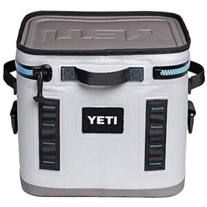 YETI YHOPF12G Hopper Flip 12 Portable Cooler, Fog Gray/Tahoe Blue