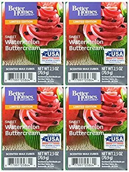 Better Homes and Gardens Sweet Watermelon Buttercream Scented Wax Cubes - 4-Pack