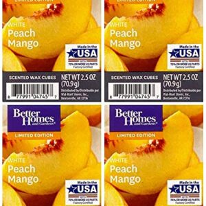 Better Homes and Gardens White Peach Mango Scented Wax Cubes - 4-Pack