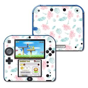 mightyskins skin compatible with nintendo 2ds wrap sticker skins flower power white