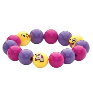 Creativity for Kids Emoji Bracelets, Makes 5 Bead Bracelets - Arts and Crafts Jewelry Making for Kids